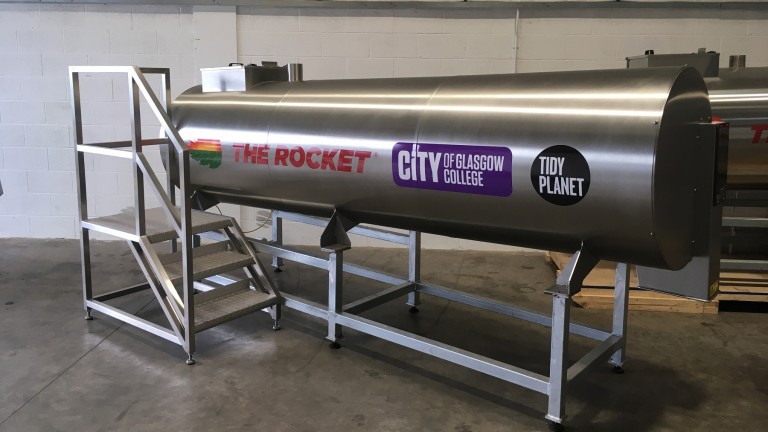 Rocket Composter enables college campus to process food waste on site