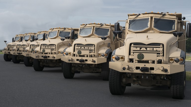 U.S. Army begins testing armoured heavy dump trucks from Mack Defense