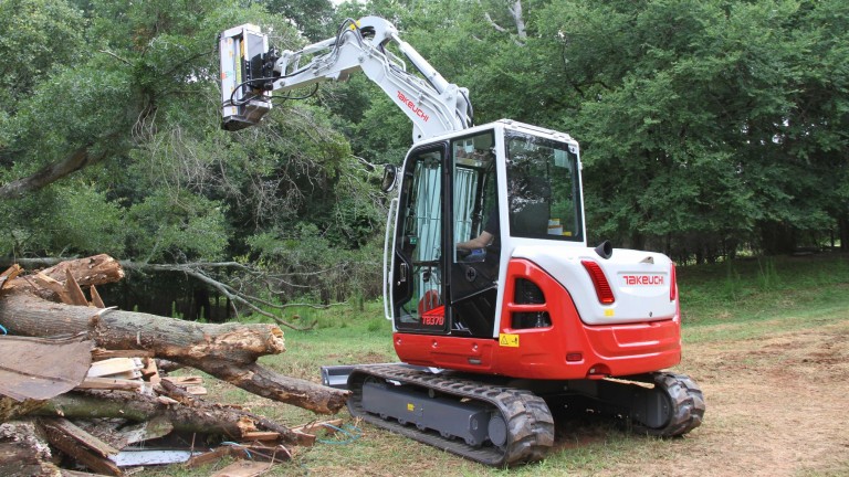 Takeuchi releases first machine in 300 series compact excavator line
