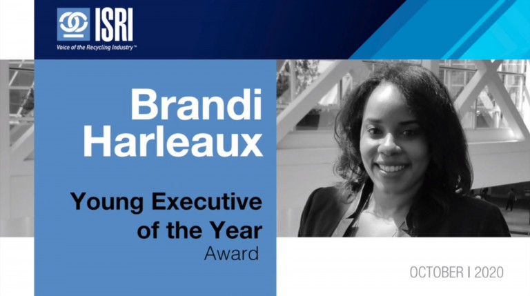 Brandi Harleaux receives ISRI's first-ever Young Executive of the Year ...