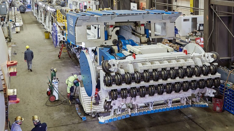 Robbins develops rectangular rock mining machine for flat invert