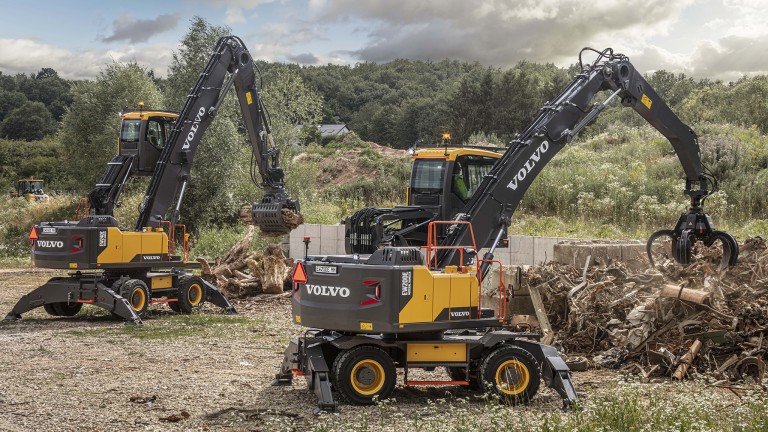 The latest material handlers for scrap recycling