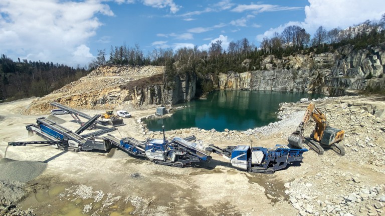 Kleeman's cone crusher and jaw crusher duo