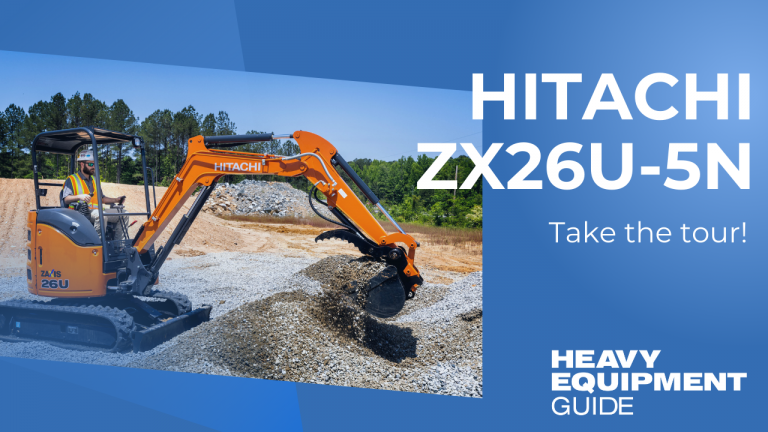 Video tour of Hitachi's new ZX26U-5N mini excavator
