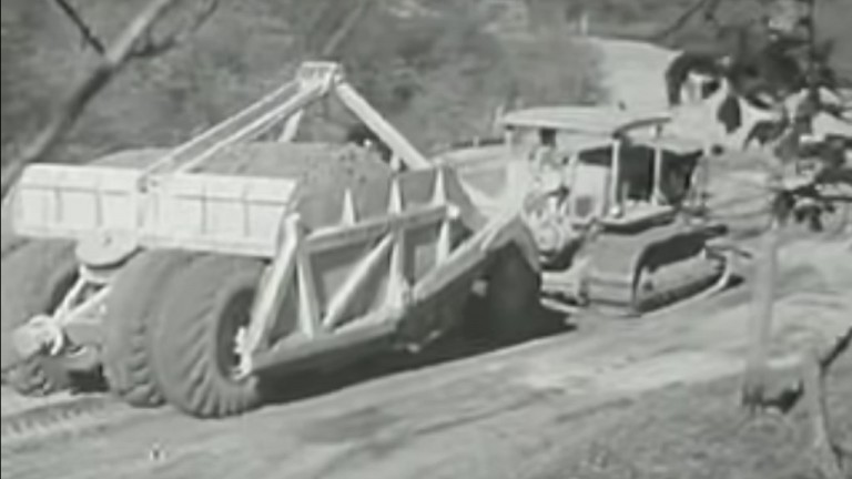 (VIDEO) Watch 1948 road building crews construct a highway
