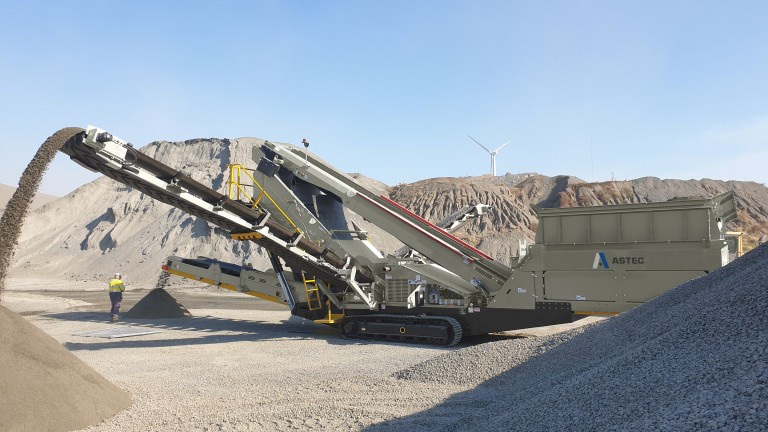 Rotary tensioning system increases uptime of new Astec screen