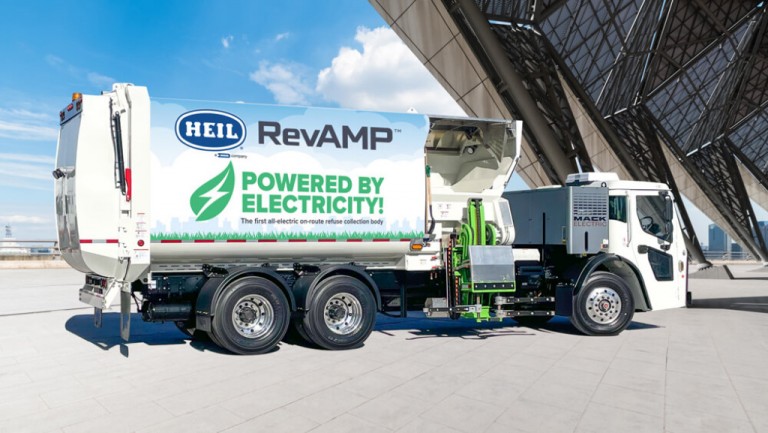 Heil electric automated sideload body improves profitability