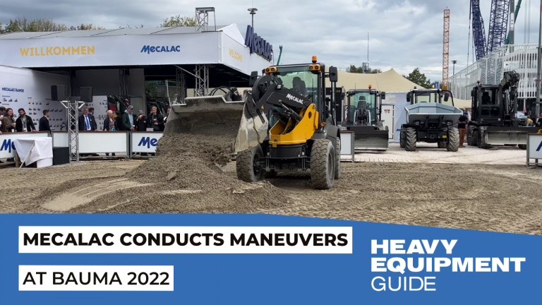 Mecalac equipment demonstration at bauma 2022