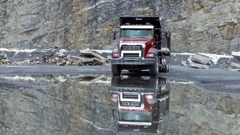 Mack brightens up Granite vocational truck with LED headlights and new look