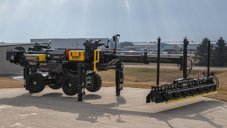 Ligchine’s new concrete screed uses an onboard camera system