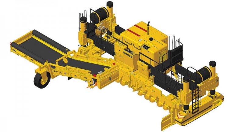 New GOMACO combination slipform paver and placer/spreader debuts at CONEXPO