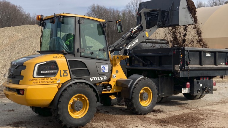 Two Volvo CE electric machines power a M.D. parks department