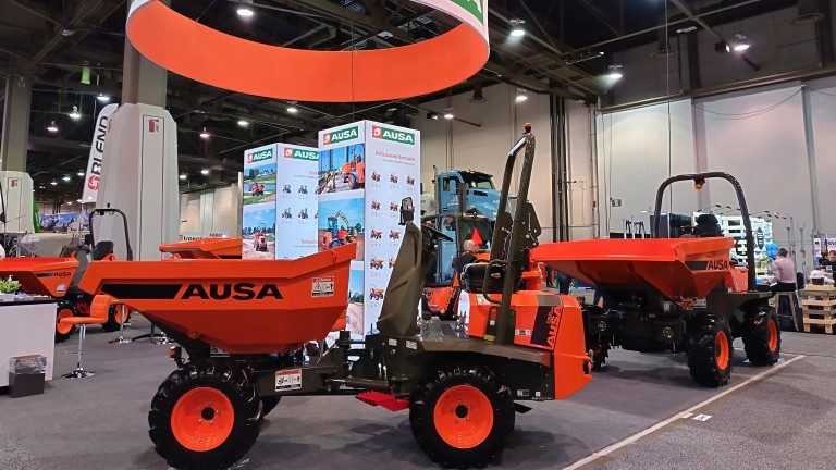 AUSA showcases efficient, nimble site dumpers at World of Concrete
