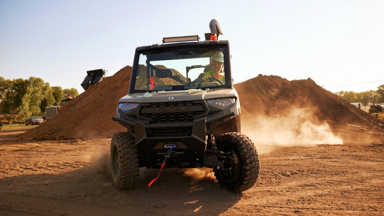 Polaris Commercial's all-electric UTV is quiet and powerful