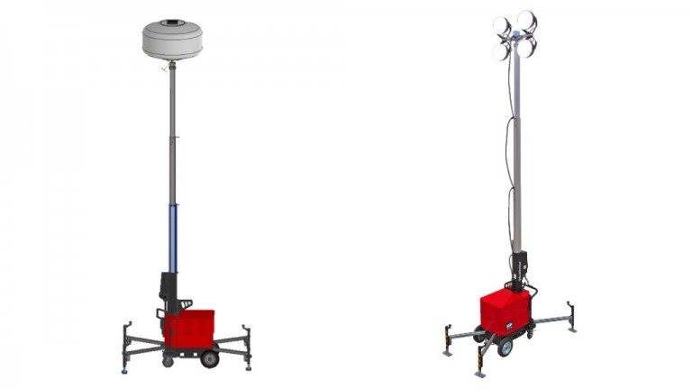 Multiquip light carts enable emission free lighting on dark job sites