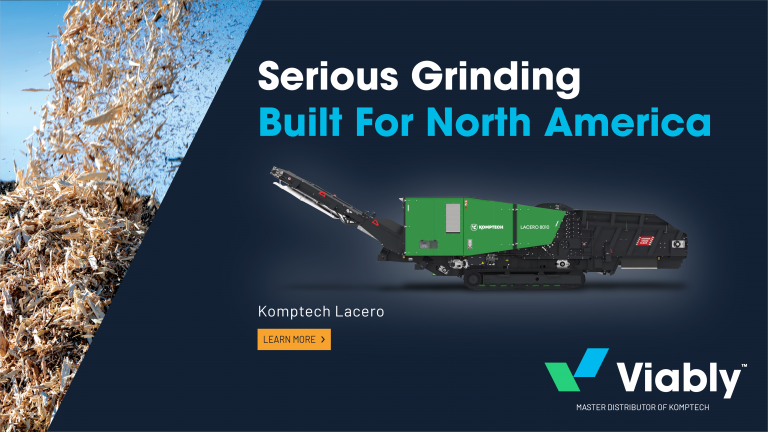 Komptech Lacero: Efficient All-Day Grinding Production