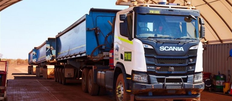 Autonomous road train for mining being developed