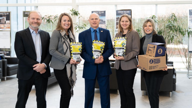 Simcoe County and Call2Recycle celebrate battery collection