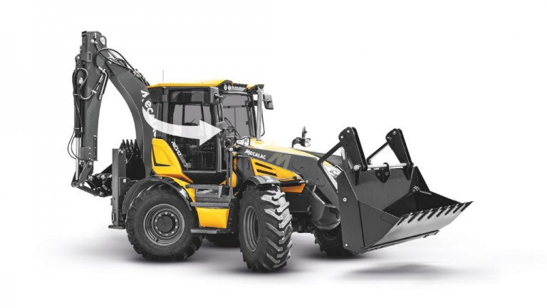 Mecalac previews world's first backhoe loader with a rotating cab